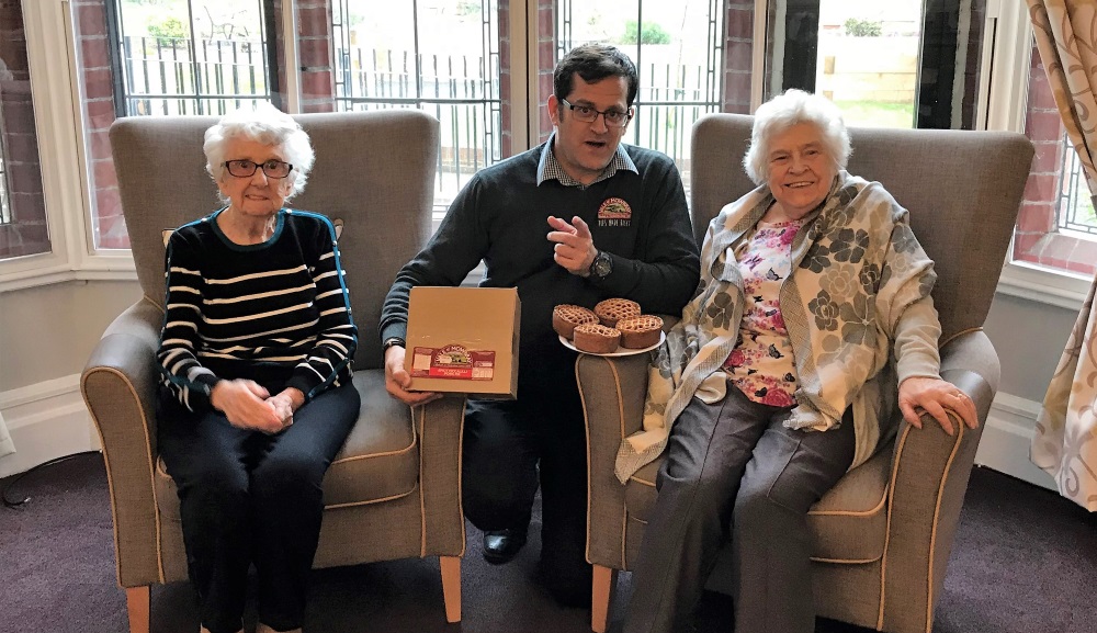 Leeming Bar care home residents sample local company's pies - Hambleton ...