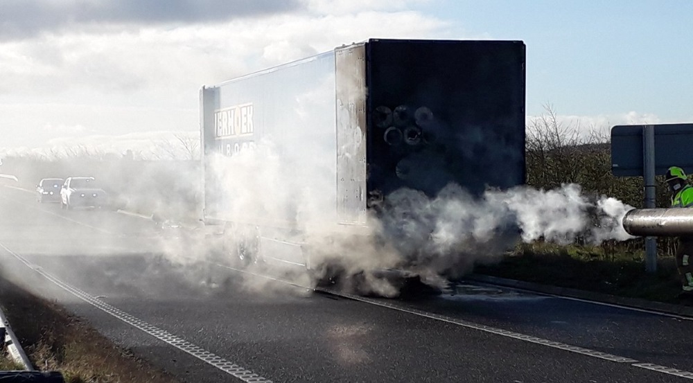 HGV fire on A1(M) causes delays for motorists - Hambleton Today