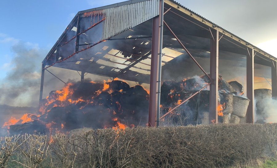 Firefighters battle large barn fire at Great Langton - Hambleton Today