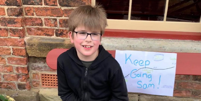 Sam raises £760 for Wensleydale Railway - Hambleton Today