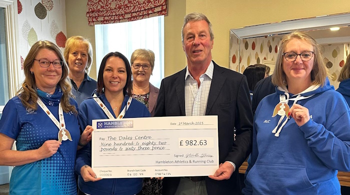 Athletics club raises more than £1,000 for Dales Centre - Hambleton Today